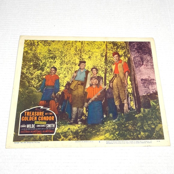 American Vintage | Art | Treasure Of The Golden Condor 953 Lobby Card ...